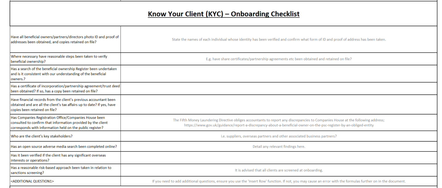 KYC Checklist: Template Guide for Your Business | SEON