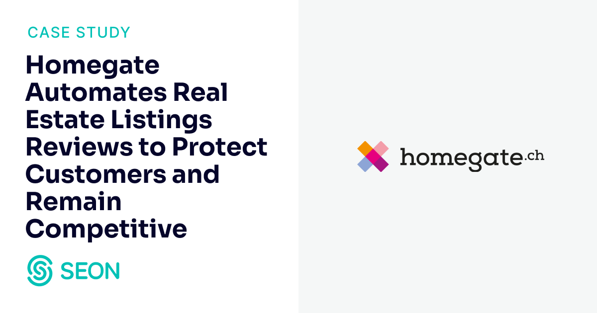Homegate Enhances Real Estate Safety with SEON