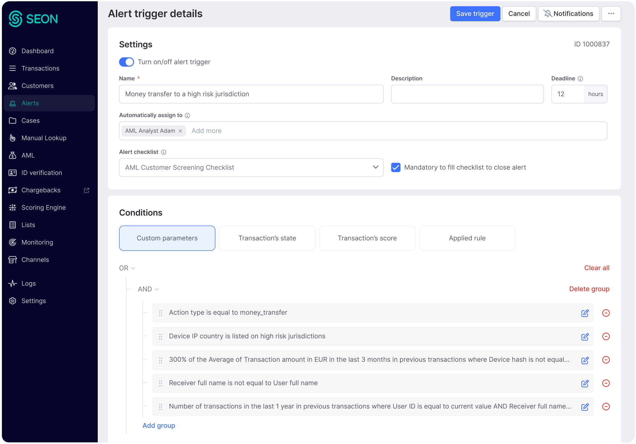 AML Transaction Monitoring Solution | SEON