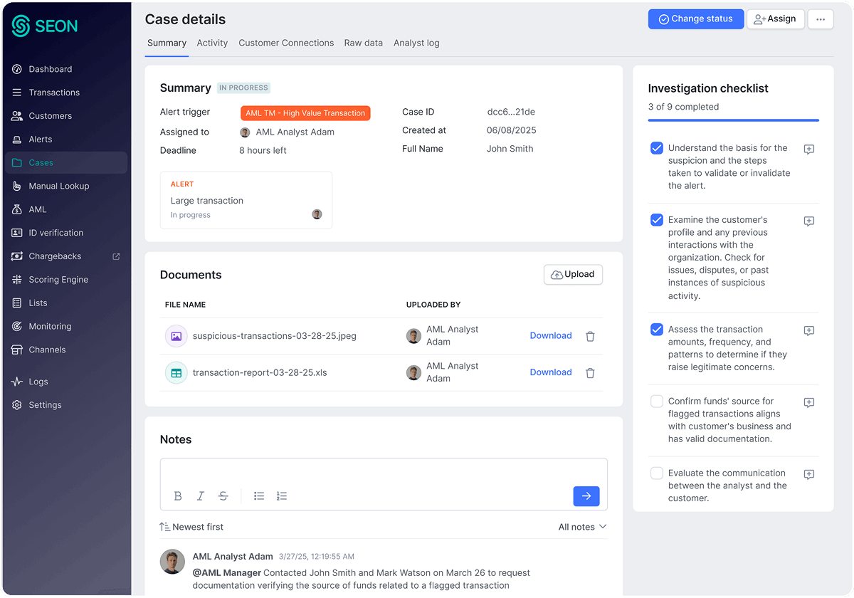 Fraud & AML Case Management Software | SEON