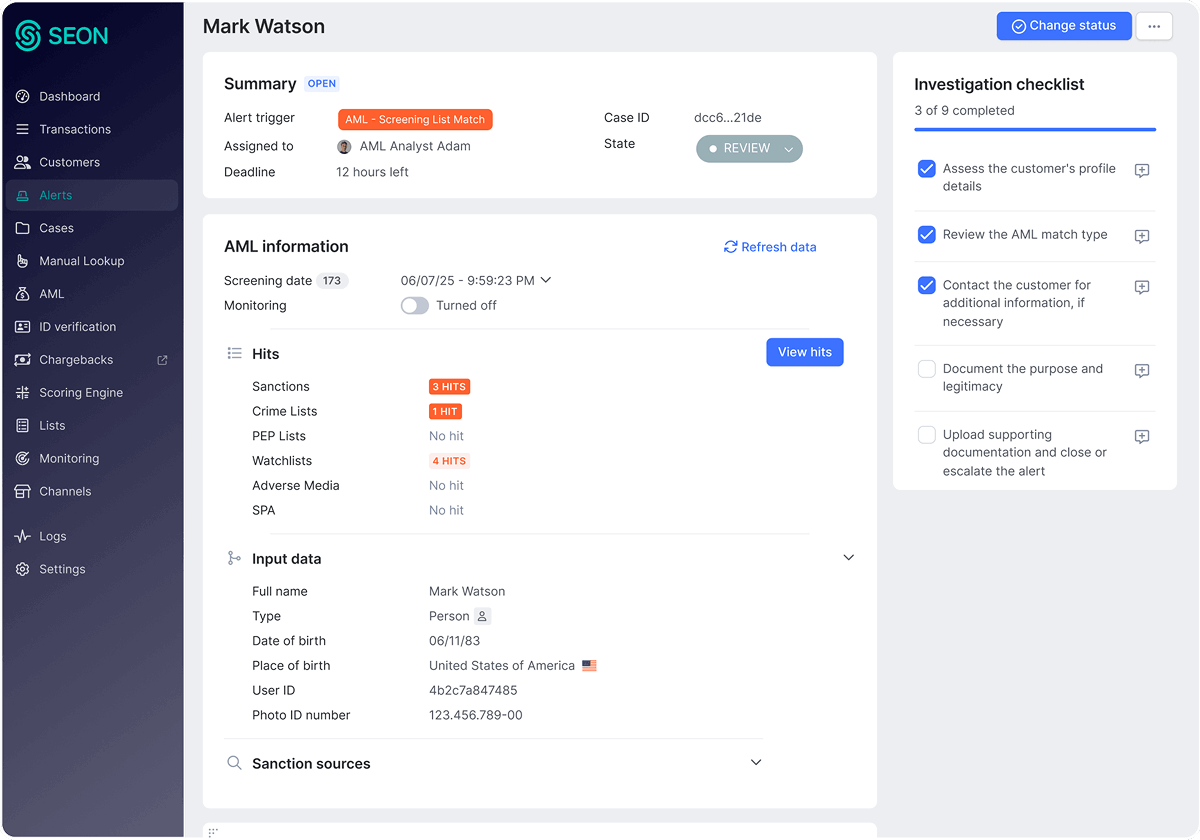 Customer Screening Made Easy for Compliance | SEON